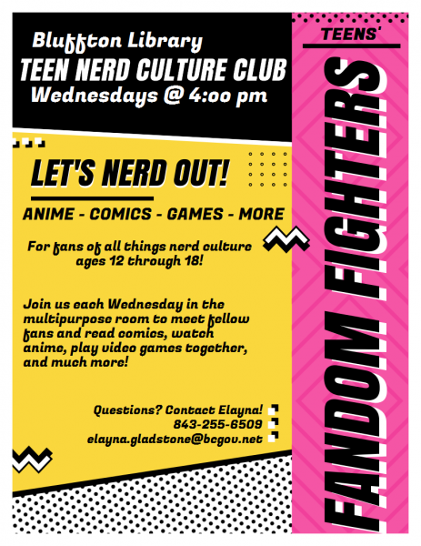 teen_nerd_club | Friends of the Bluffton Library