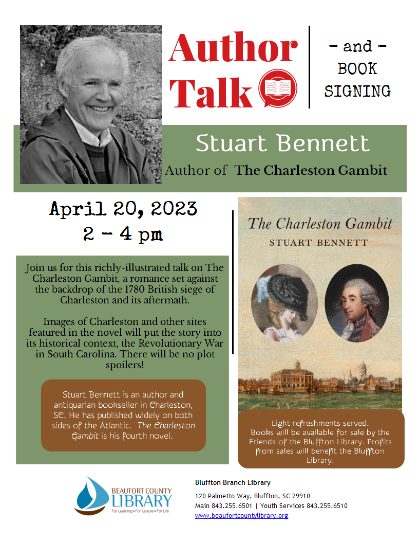 Author Talk: ‘The Charleston Gambit’ by Stuart Bennett | Friends of the ...